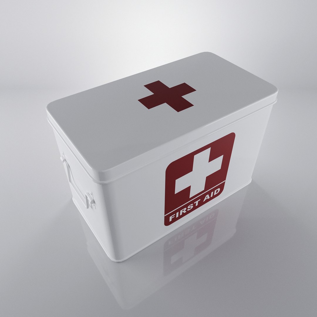 white medicine box 3d max