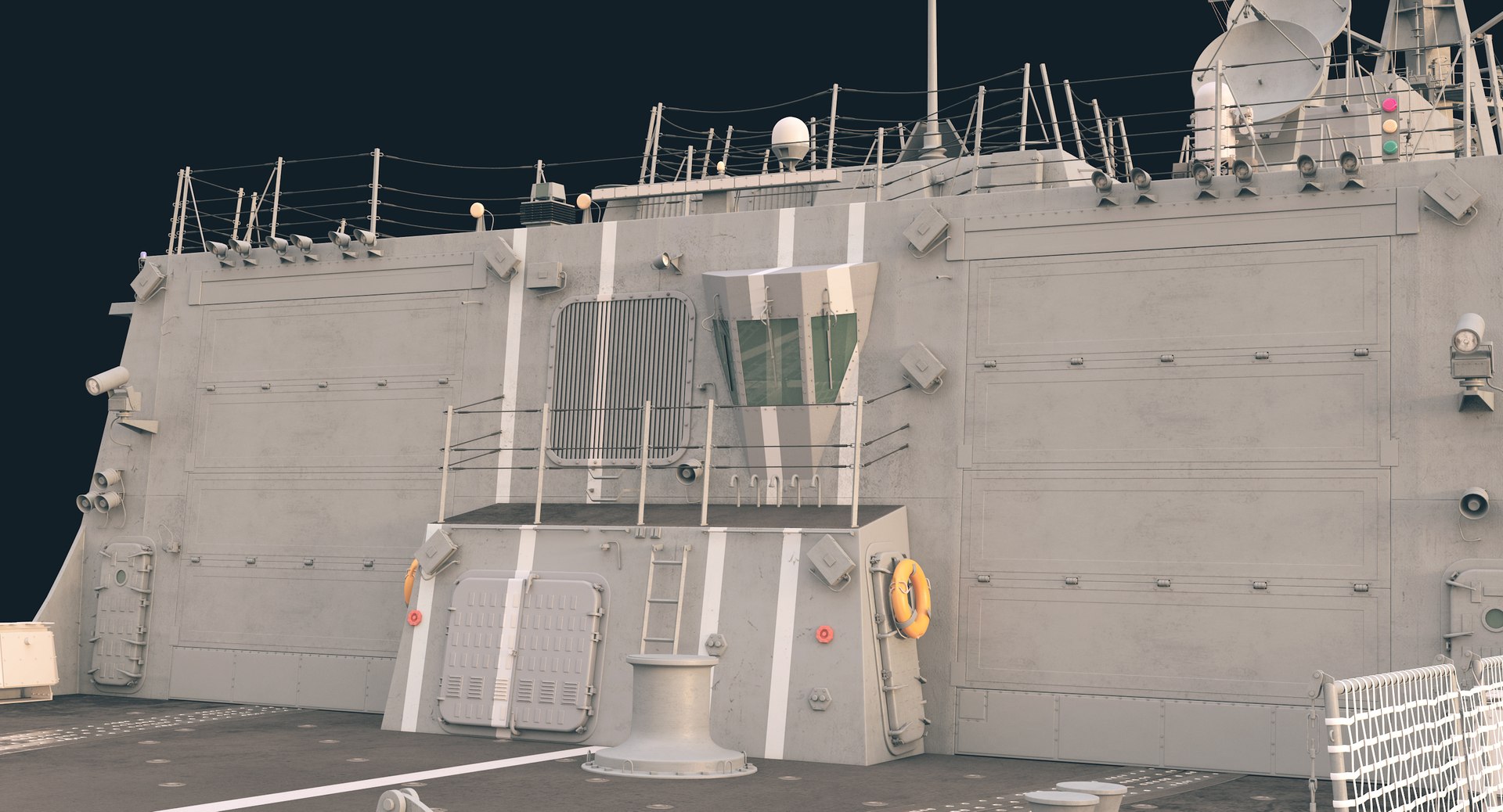 uss spruance 3d max