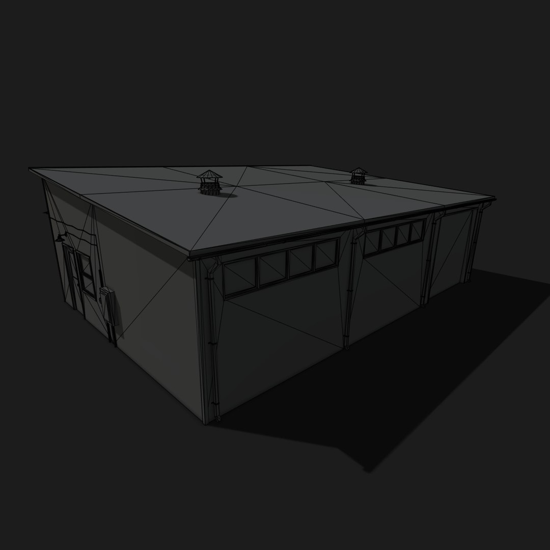Old Warehouse 3d Model