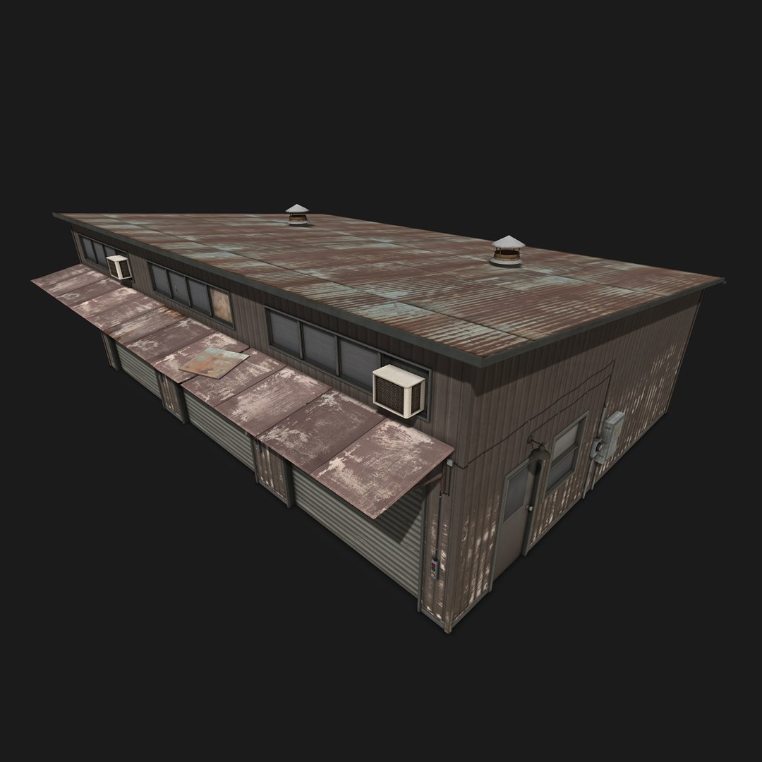 Old Warehouse 3d Model