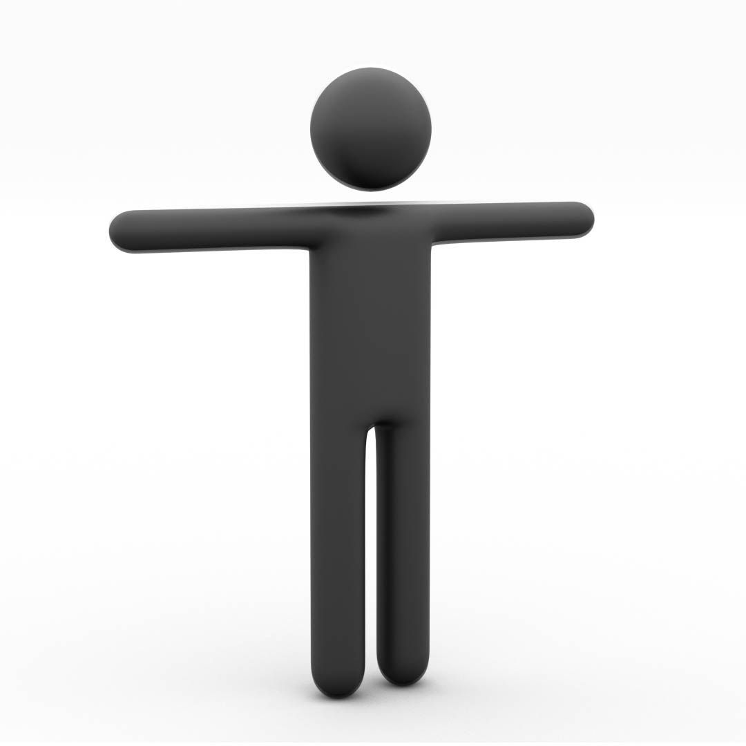 Rigged Stickman Human Simple Model - TurboSquid 1577586