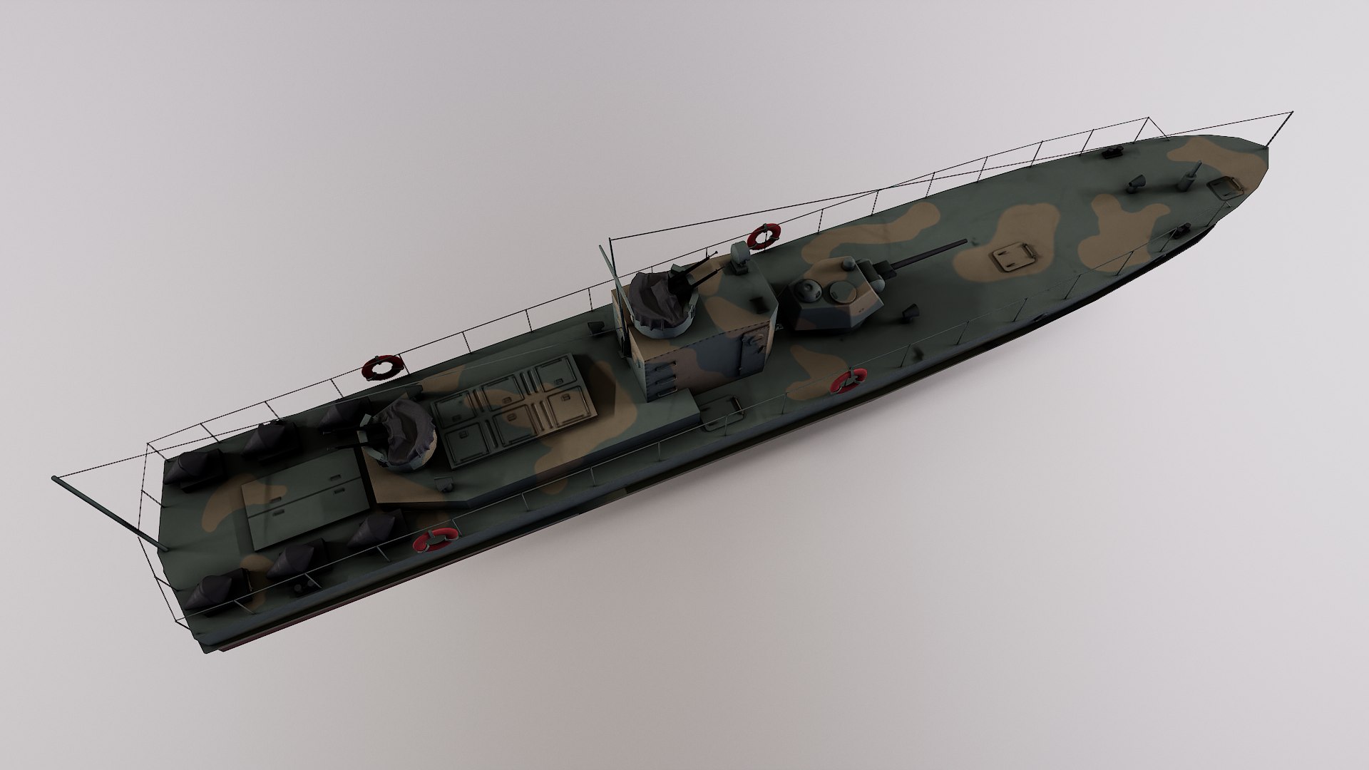 3D Small River Armored Boat Project 1125 - TurboSquid 1760575