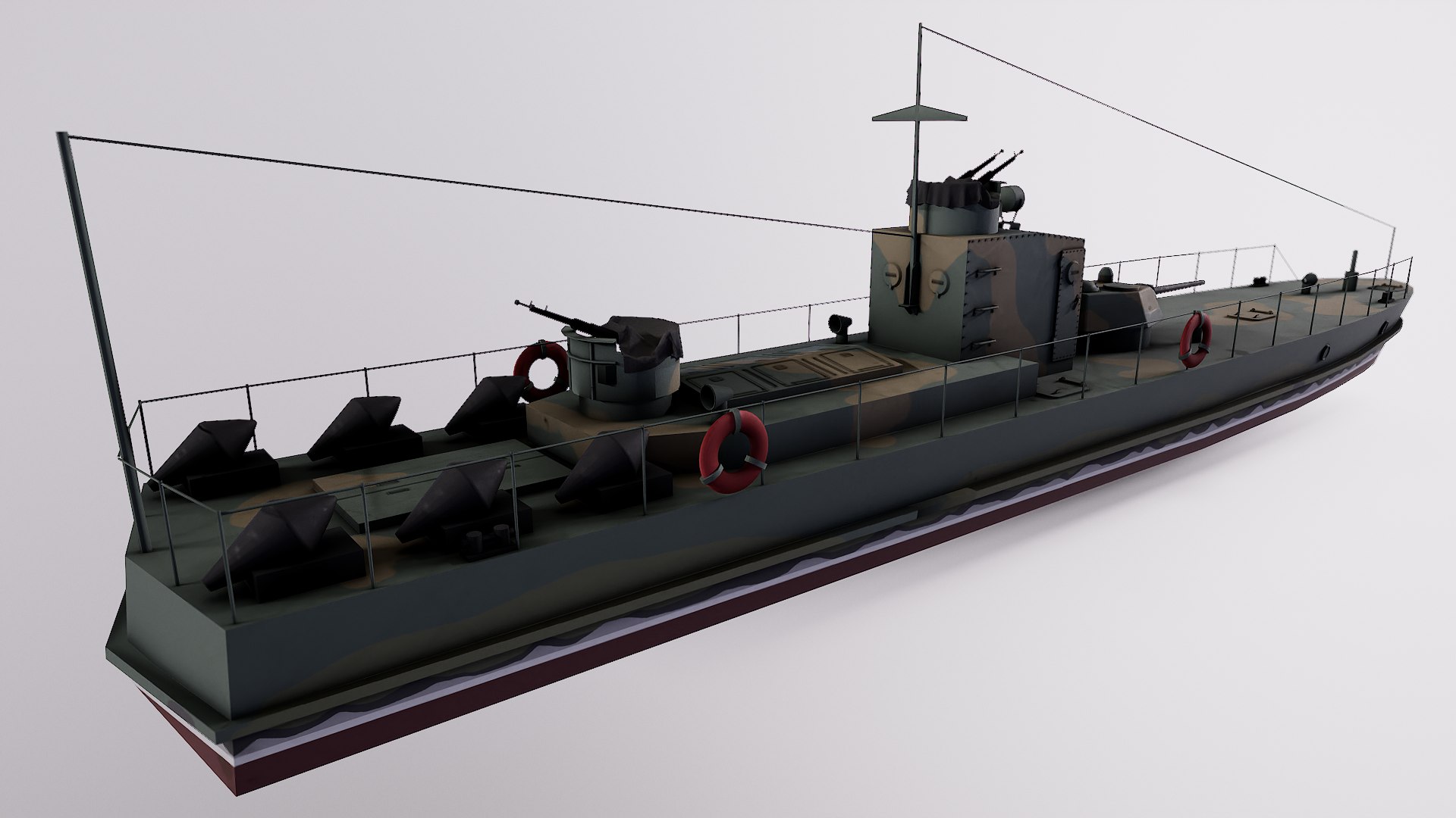 3D Small River Armored Boat Project 1125 - TurboSquid 1760575