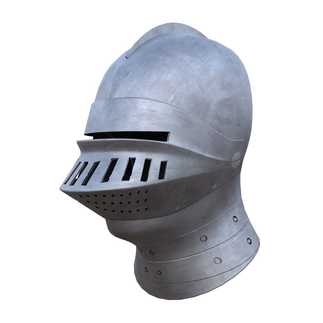 Medieval Knight Helmet Armor Low Poly PBR 4K Game Ready 3D Model 3D ...