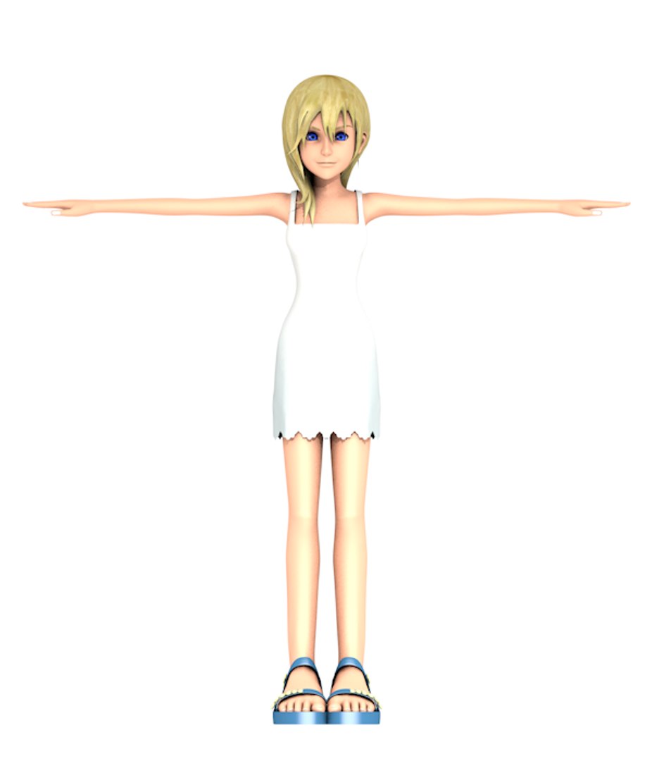 Namine Kingdom Hearts 3d Model
