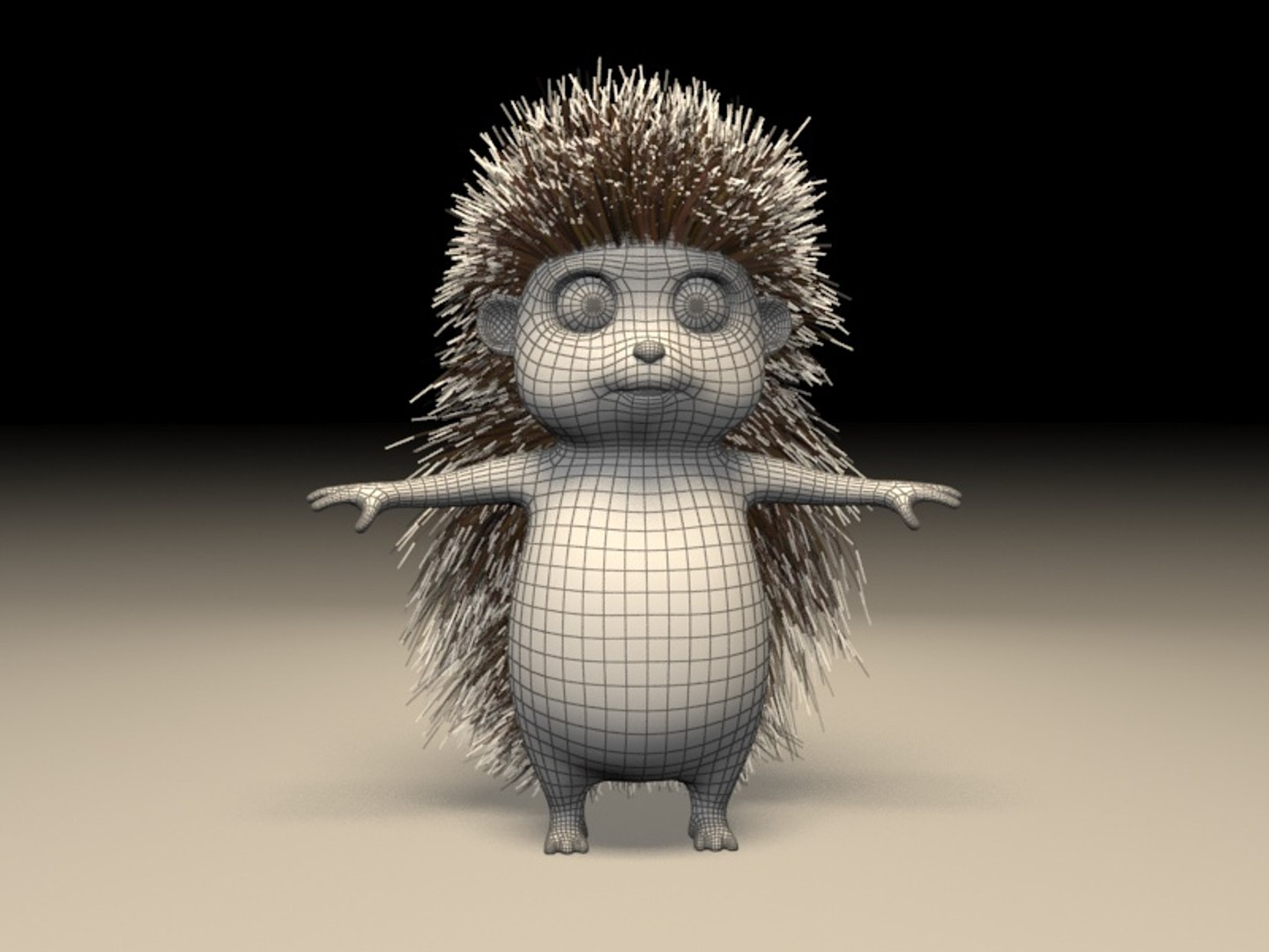 Cartoon Hedgehog Model - TurboSquid 1847879