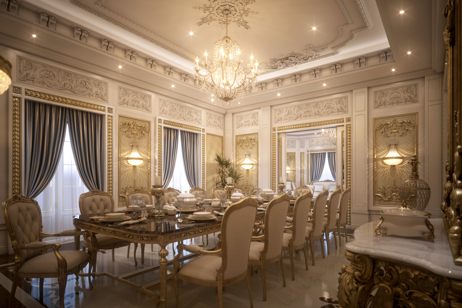 Realistic living dining room model - TurboSquid 1266344