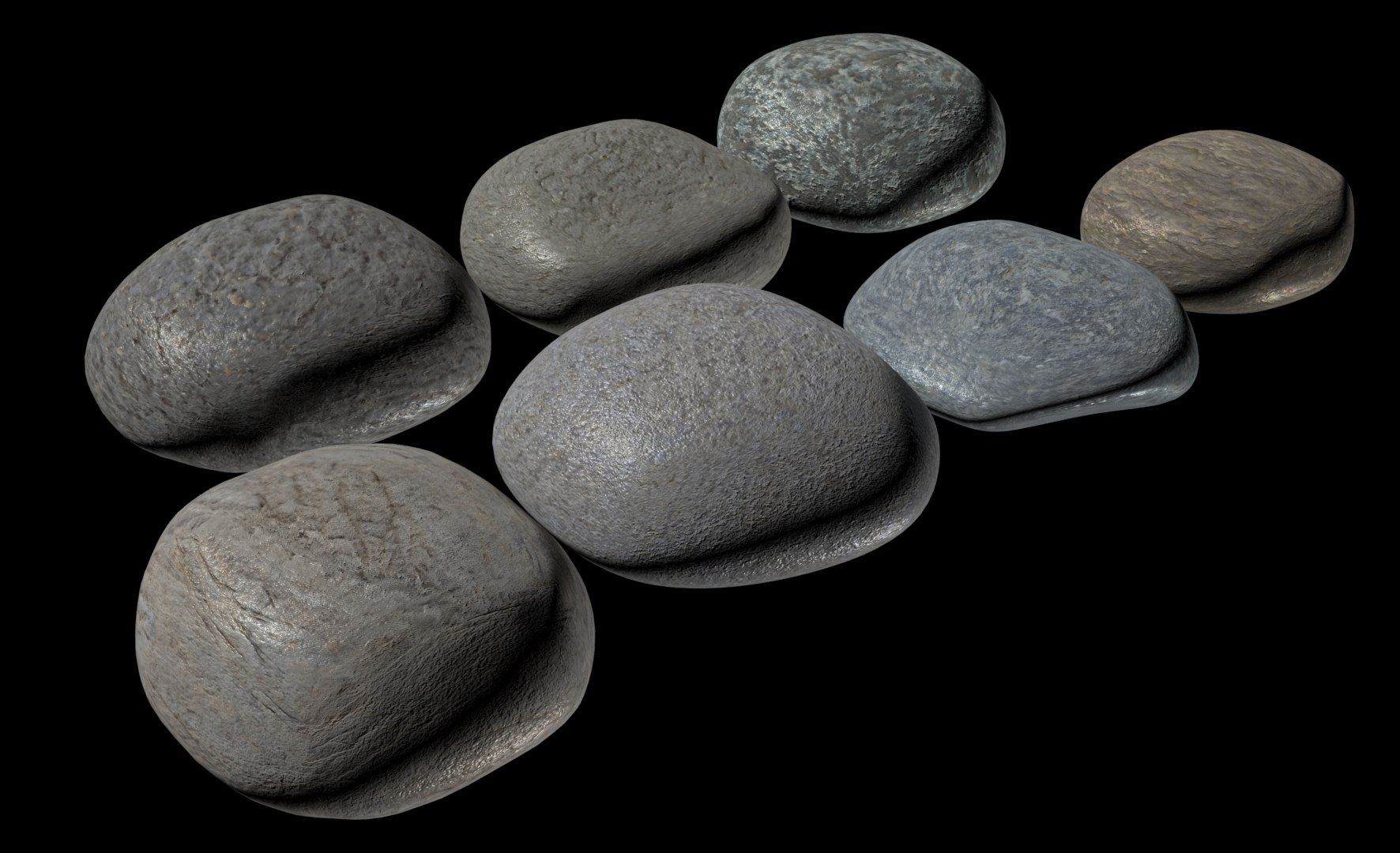 3d rock smooth