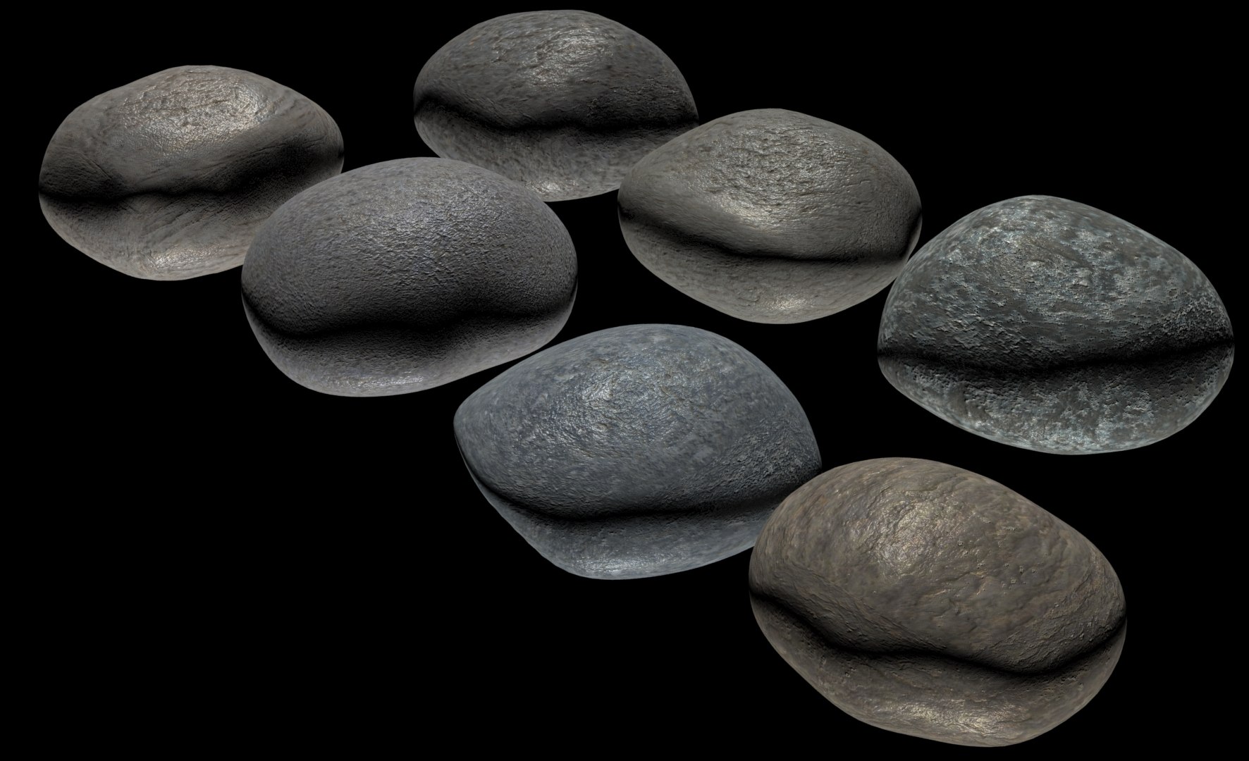 3d rock smooth