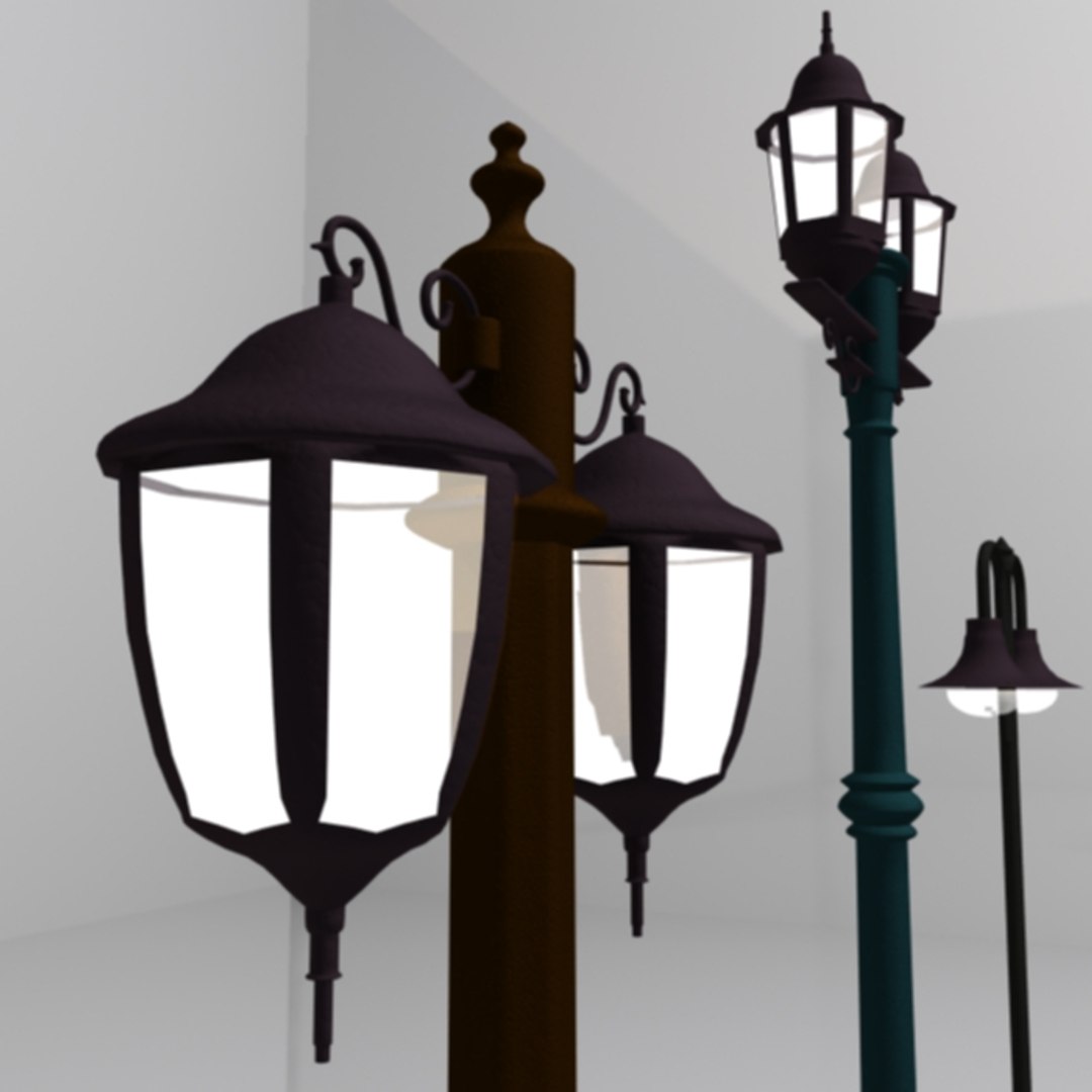 3ds max street light 3