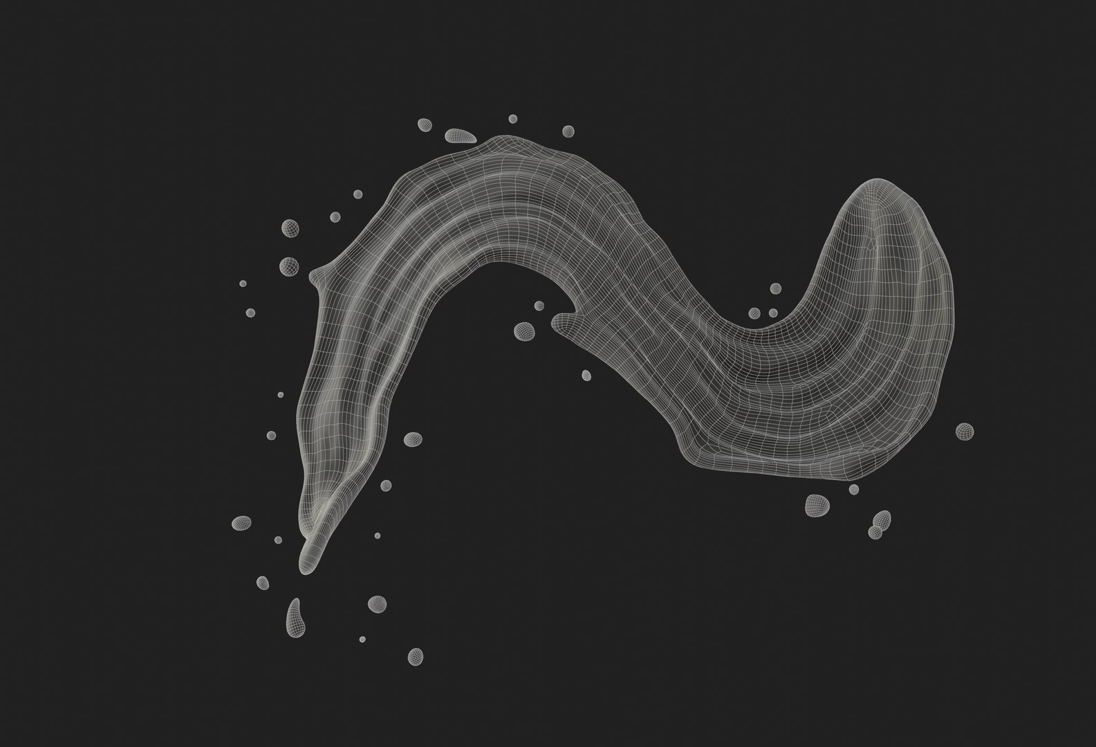 Milk Curve Splash 3D - TurboSquid 2411894