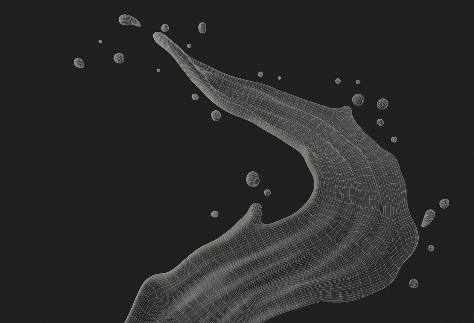 Milk Curve Splash 3D - TurboSquid 2411894