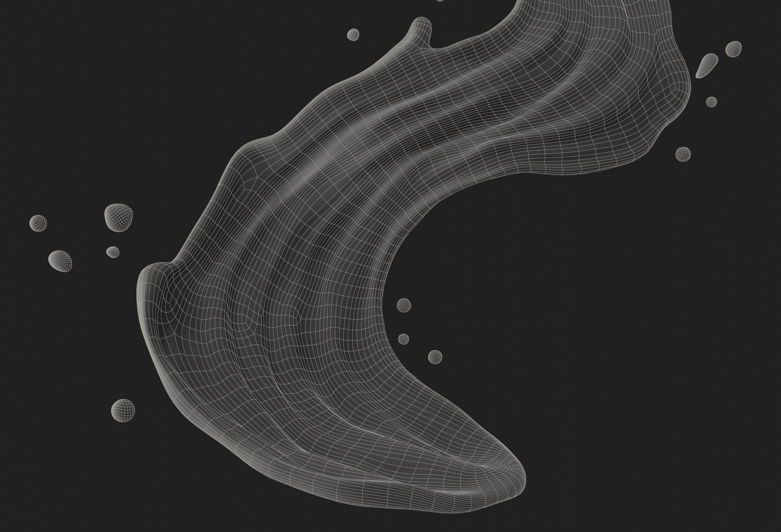 Milk Curve Splash 3D - TurboSquid 2411894