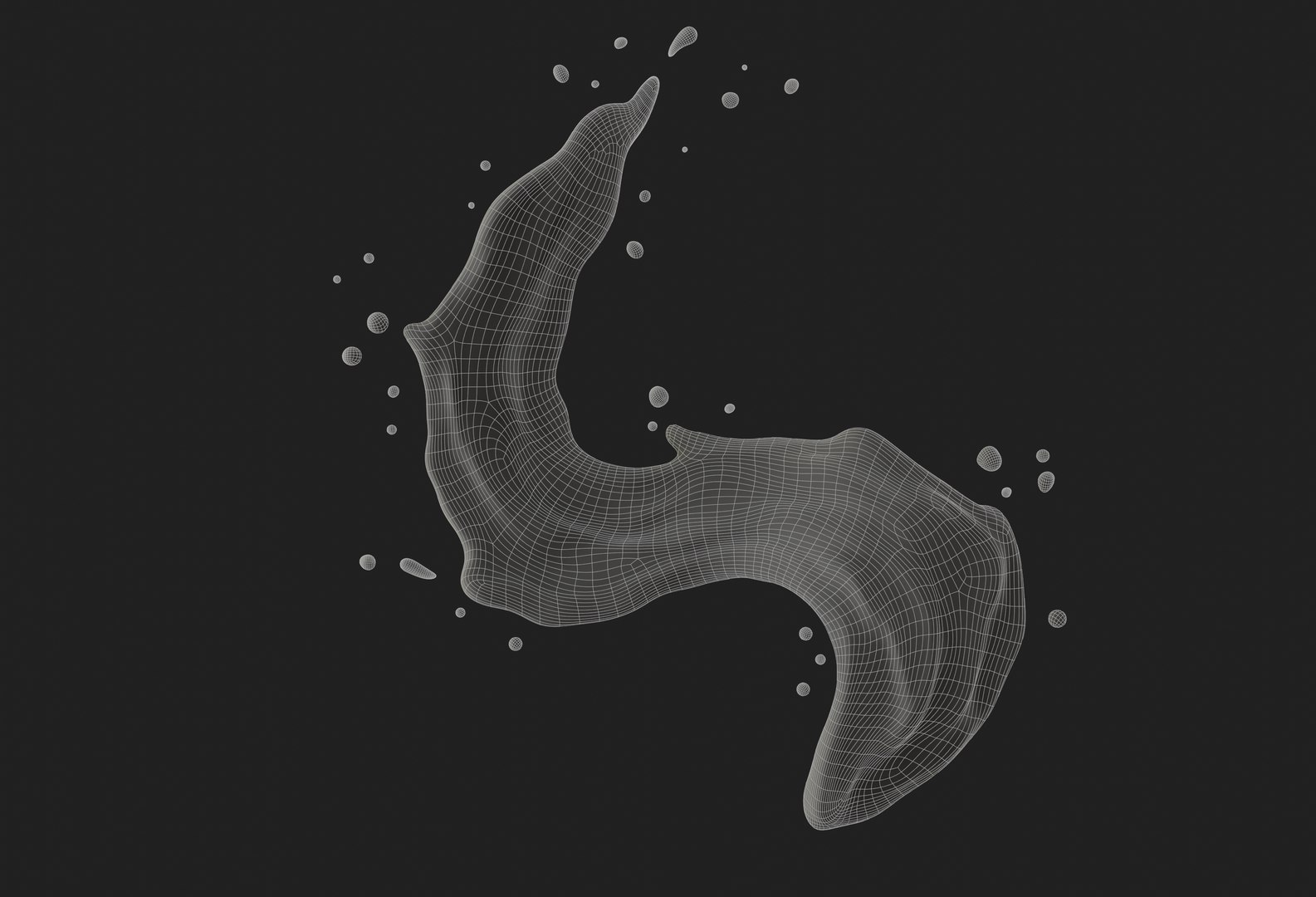 Milk Curve Splash 3D - TurboSquid 2411894