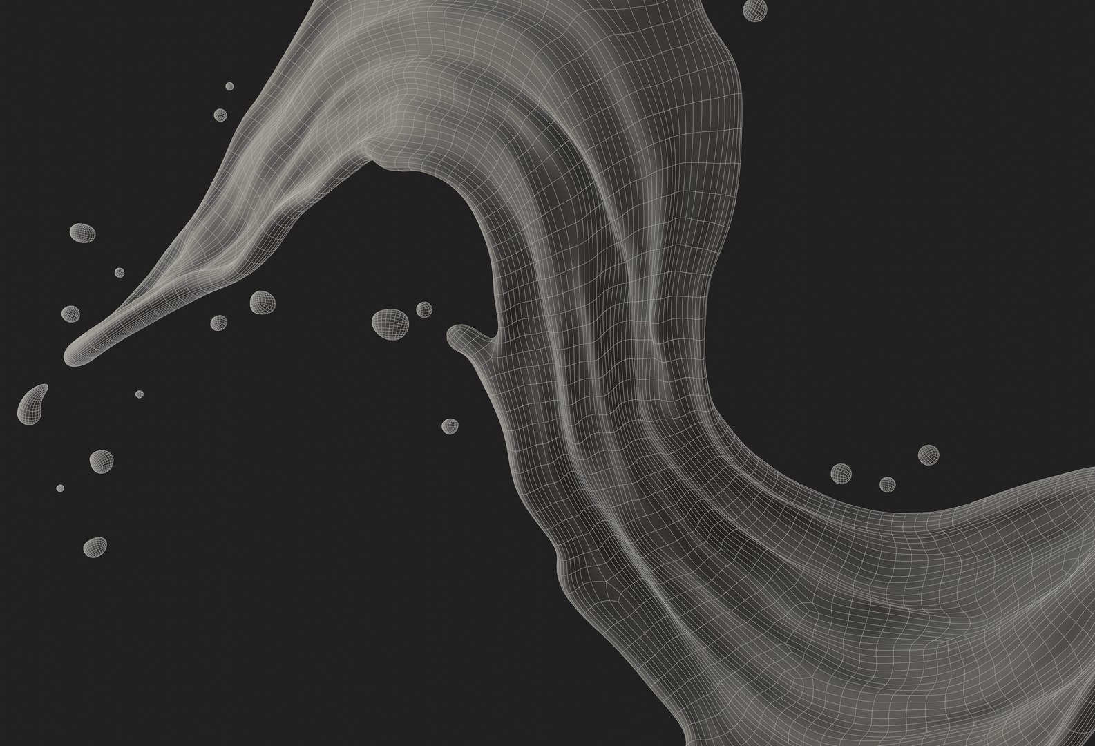 Milk Curve Splash 3D - TurboSquid 2411894