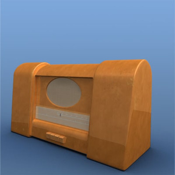 3d model old radio