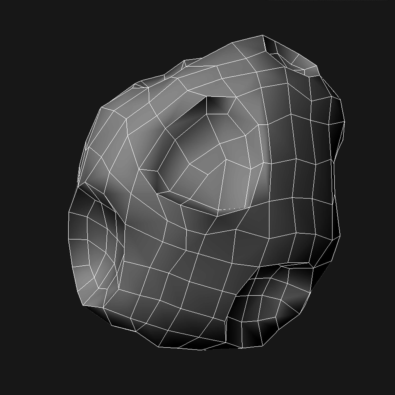 3d model asteroid meteorite meteor