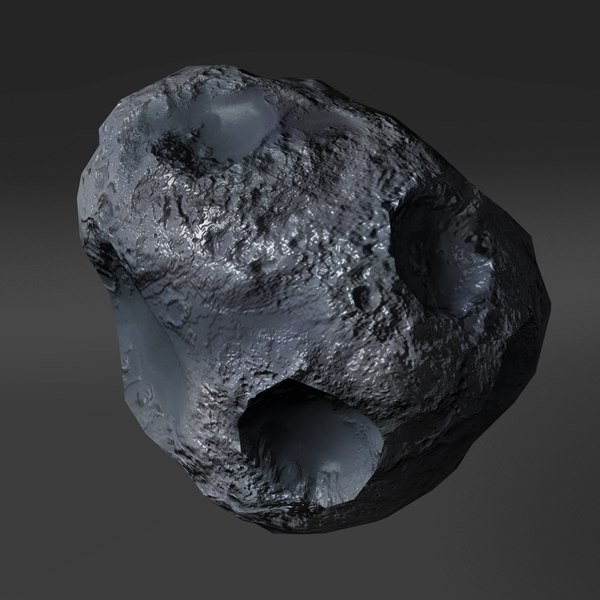 3d model asteroid meteorite meteor