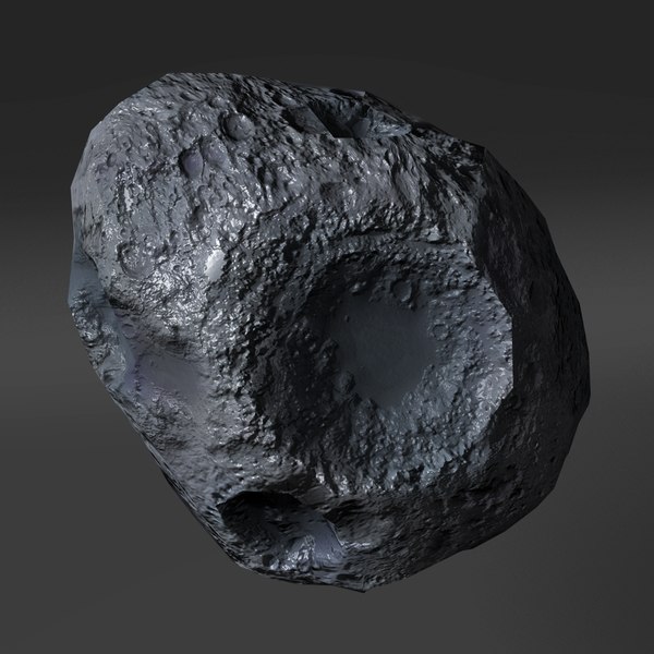 3d model asteroid meteorite meteor