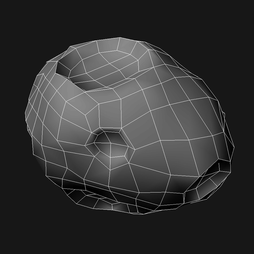 3d Model Asteroid Meteorite Meteor