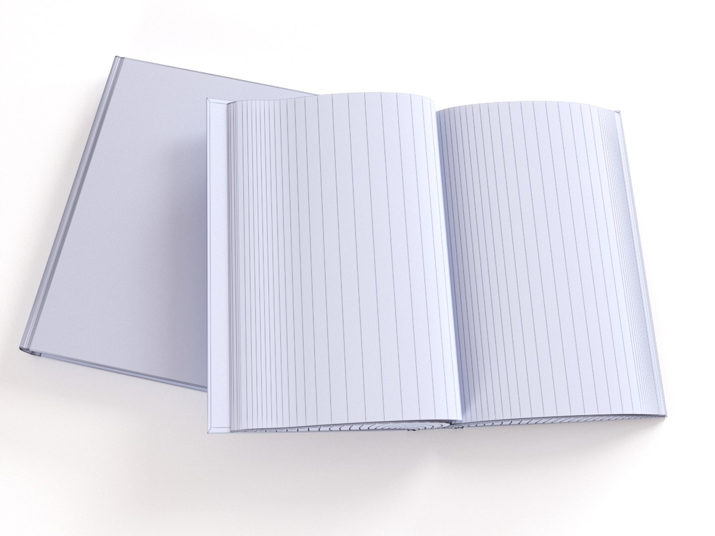 3D Model Open Book Table - TurboSquid 1340459