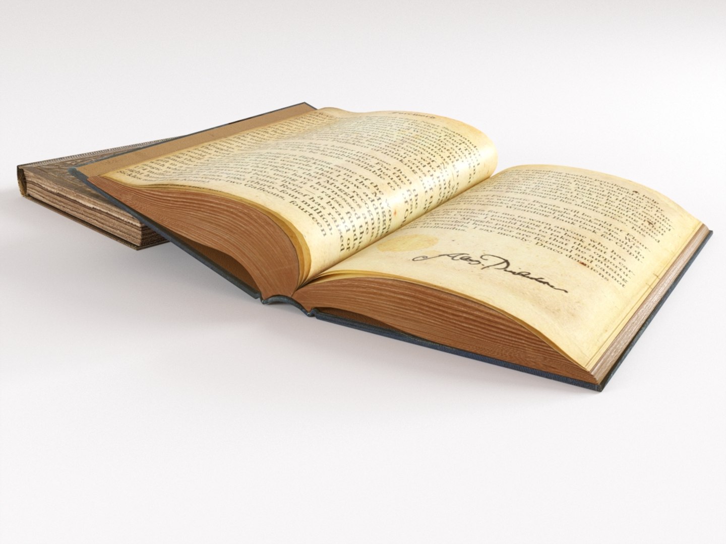 3D Model Open Book Table - TurboSquid 1340459