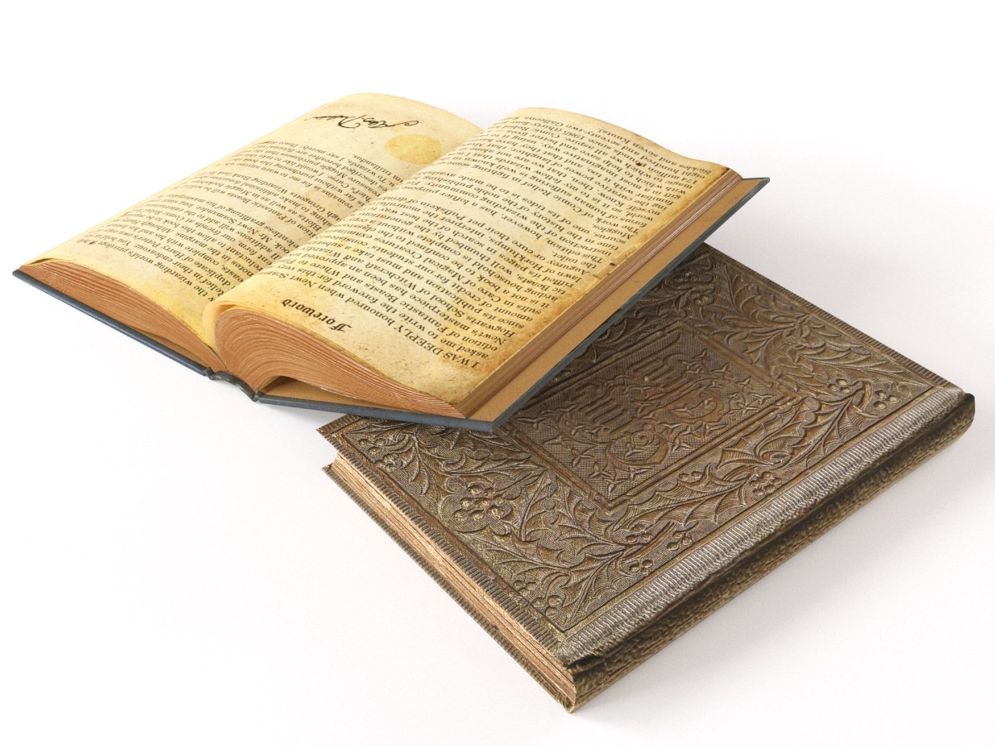 3D Model Open Book Table - TurboSquid 1340459