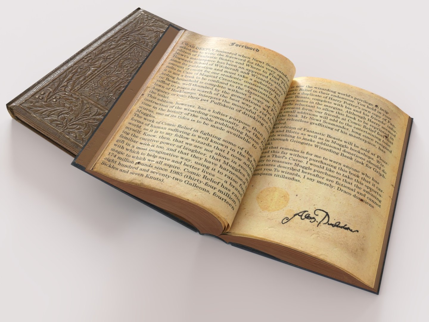 3D Model Open Book Table - TurboSquid 1340459