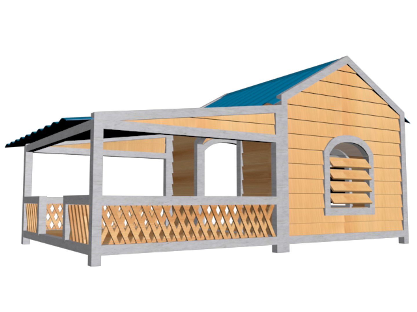 3D Dog House - TurboSquid 1533020