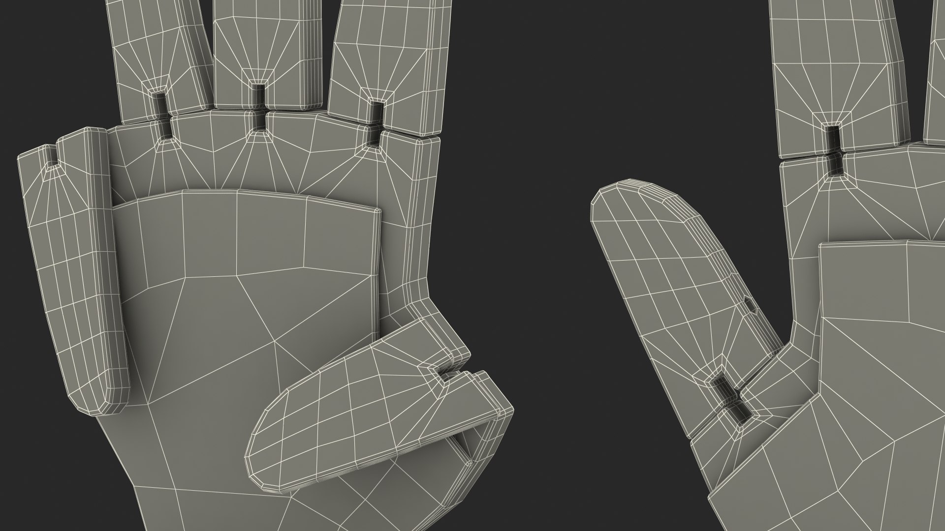 Counting Hands Three Fingers Up 3D - TurboSquid 1818367