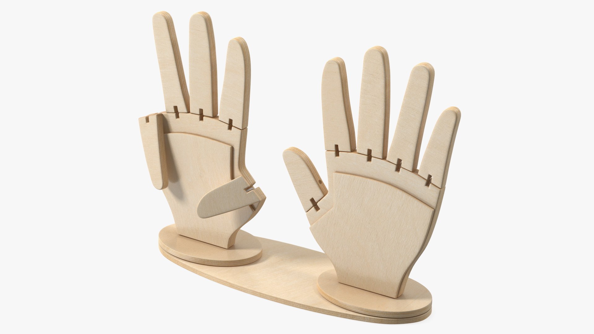 Counting Hands Three Fingers Up 3D - TurboSquid 1818367