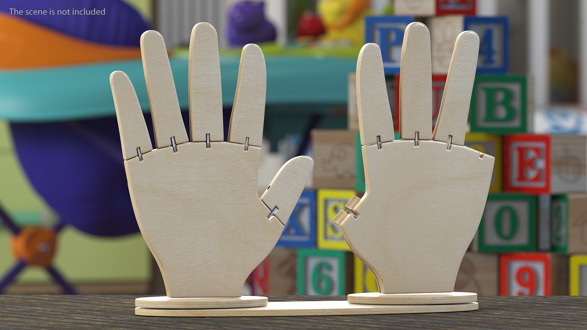 Counting Hands Three Fingers Up 3D - TurboSquid 1818367