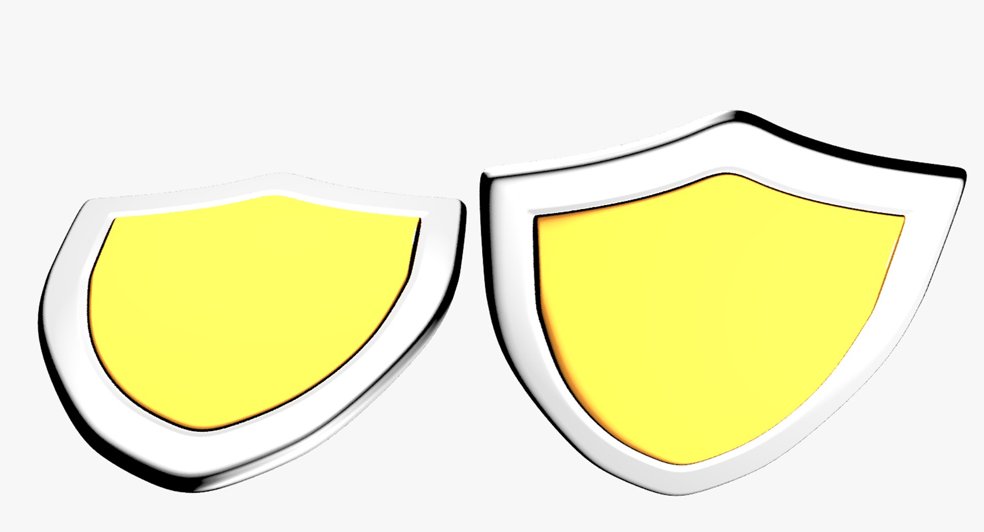 3d Model Cartoon Shield Toon