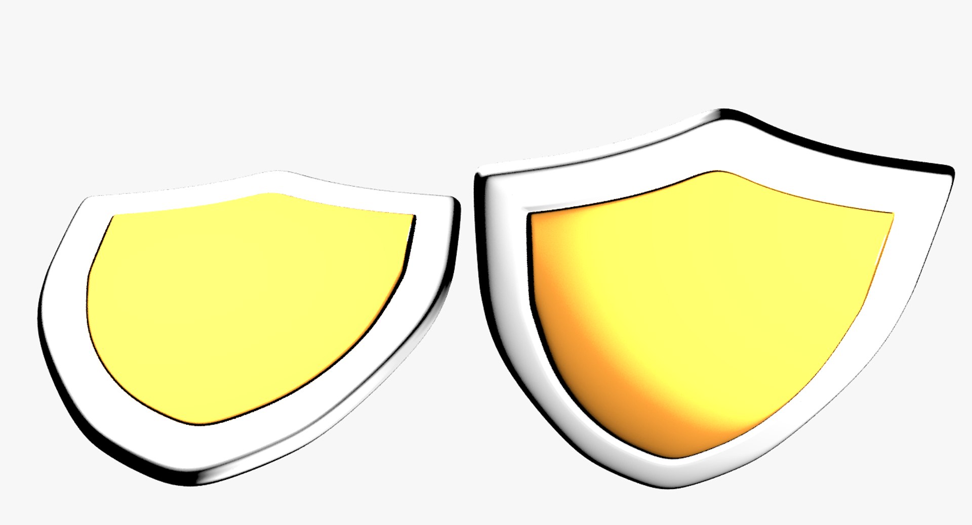 3d Model Cartoon Shield Toon