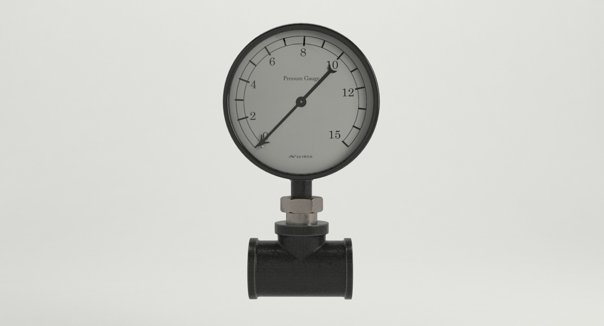 Pressure Gauge Pipe 3d Model