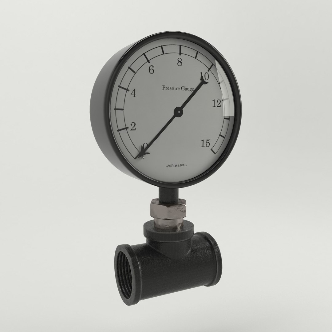 Pressure Gauge Pipe 3d Model
