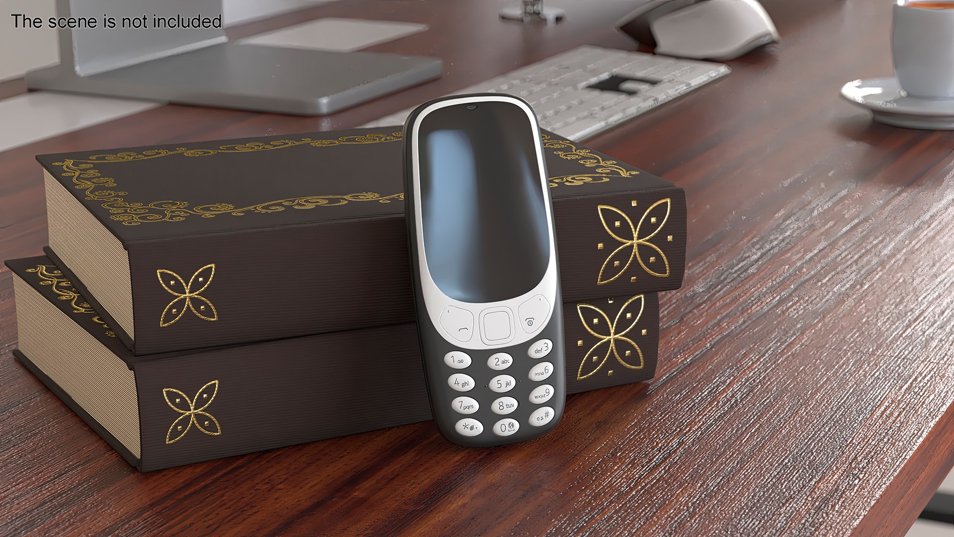 3D Model Modern Push-button Telephone Black - TurboSquid 2273066