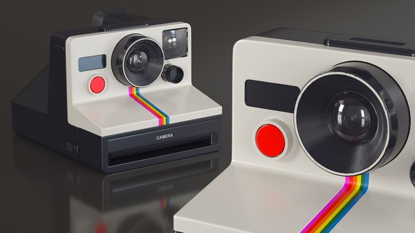 빈티지 프린트 카메라 측면 보기 흰색 3D 모델 - TurboSquid 2453986