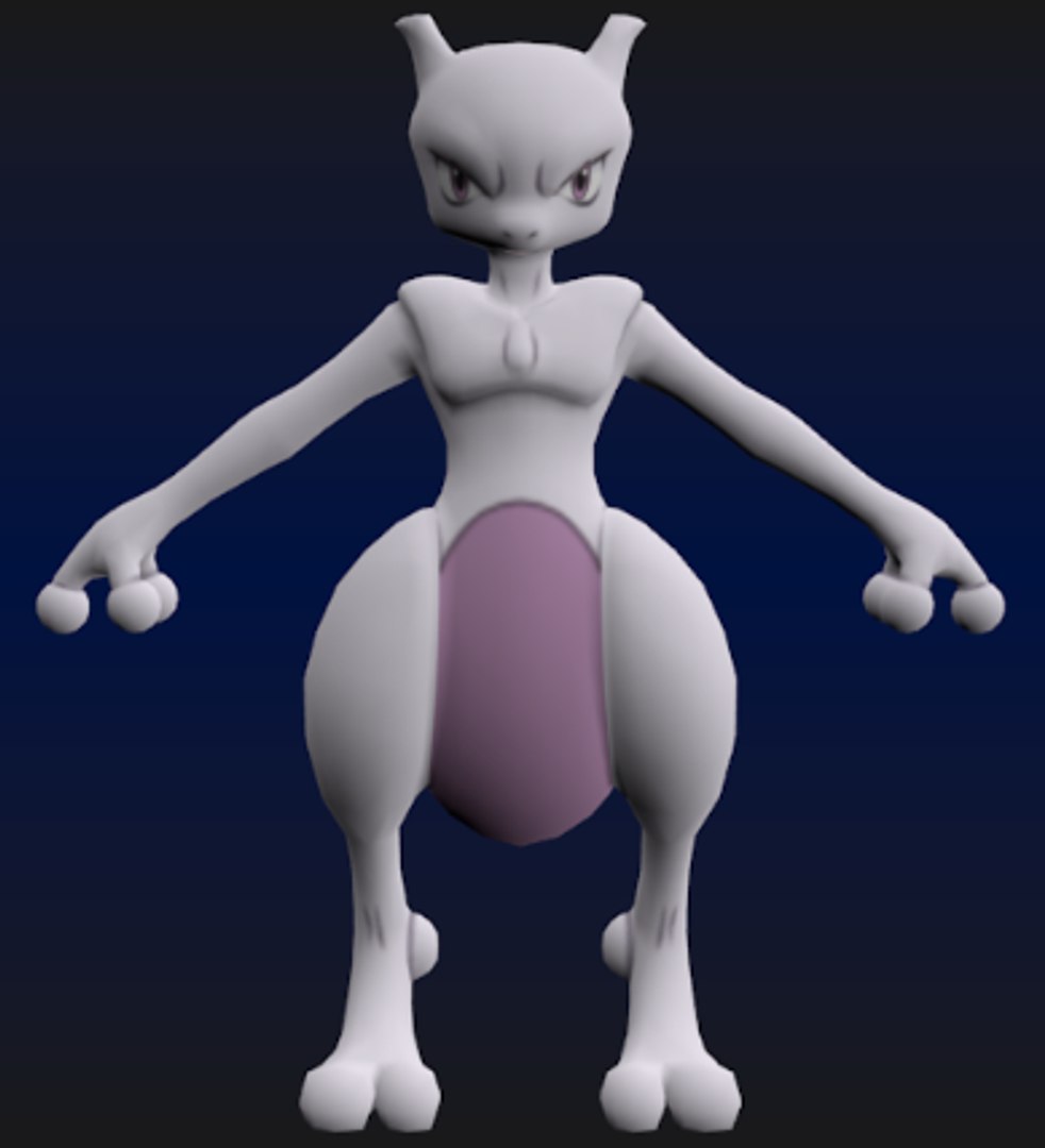 3d Model Mewtwo