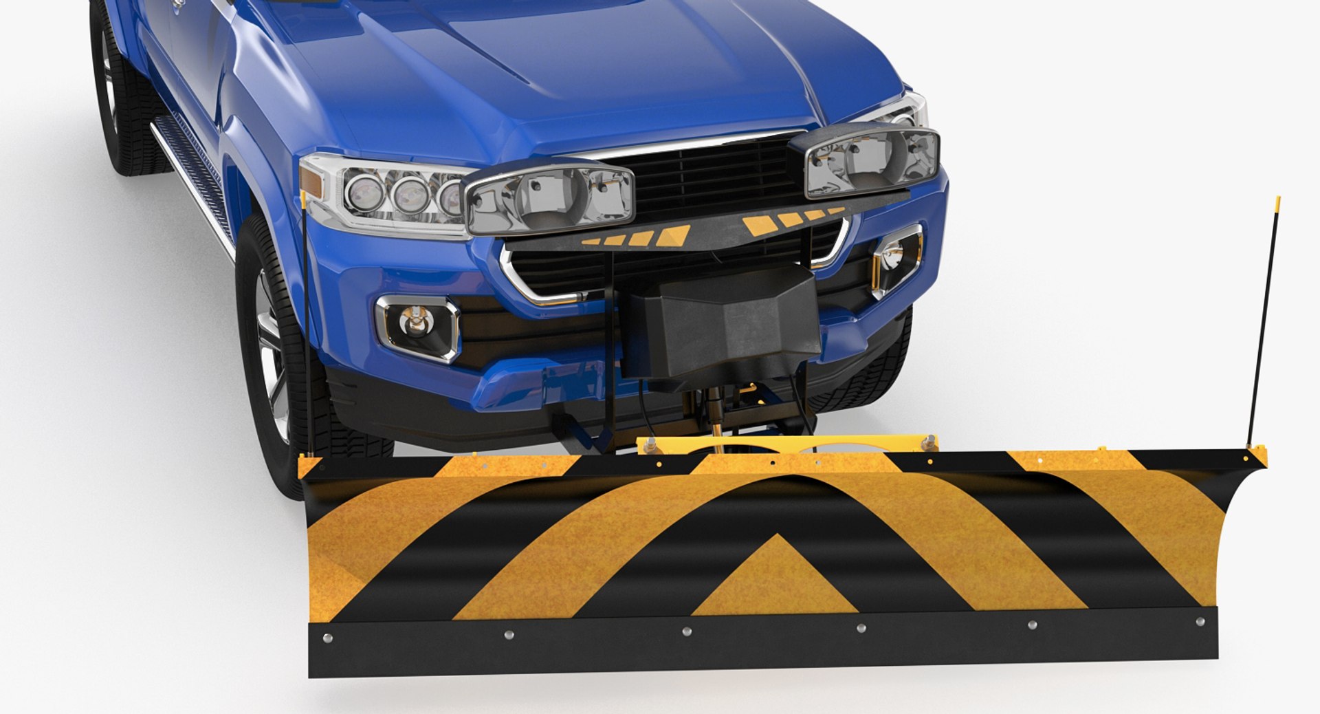 Pickup snowplow snow plow 3D model - TurboSquid 1280683