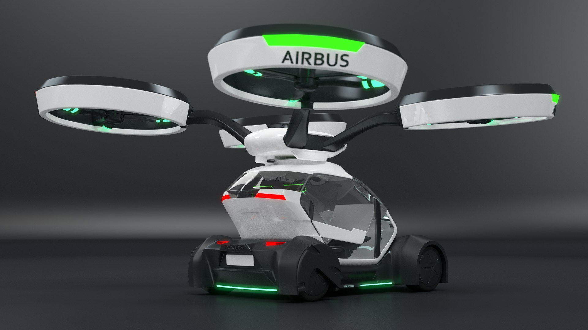 Airbus PopUp Air Passenger Concept Vehicle 3D Model - TurboSquid 1868493