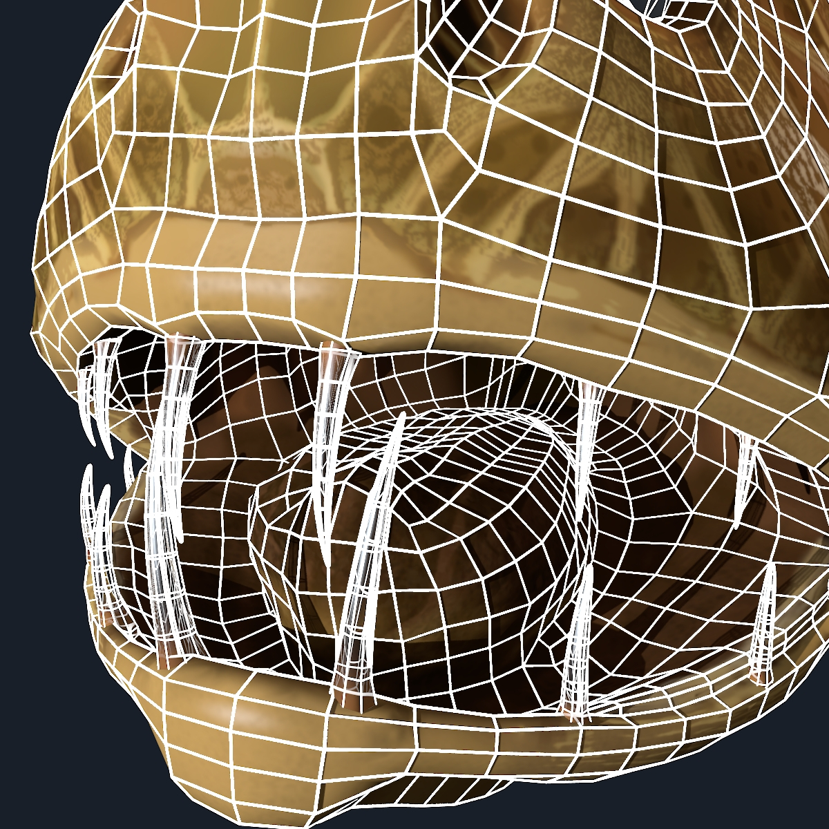 3d fangtooth fish model