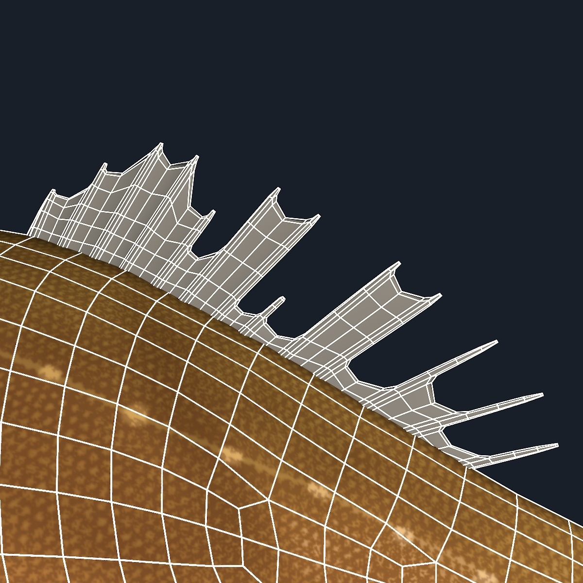 3d fangtooth fish model