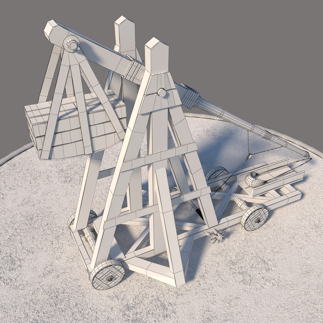 3D Medieval Catapult Model - TurboSquid 1344898