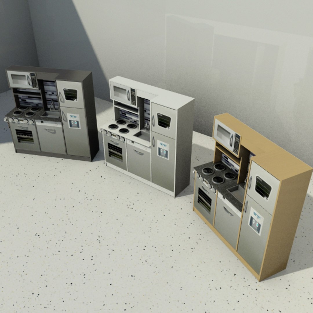 3d Kids Play Kitchen