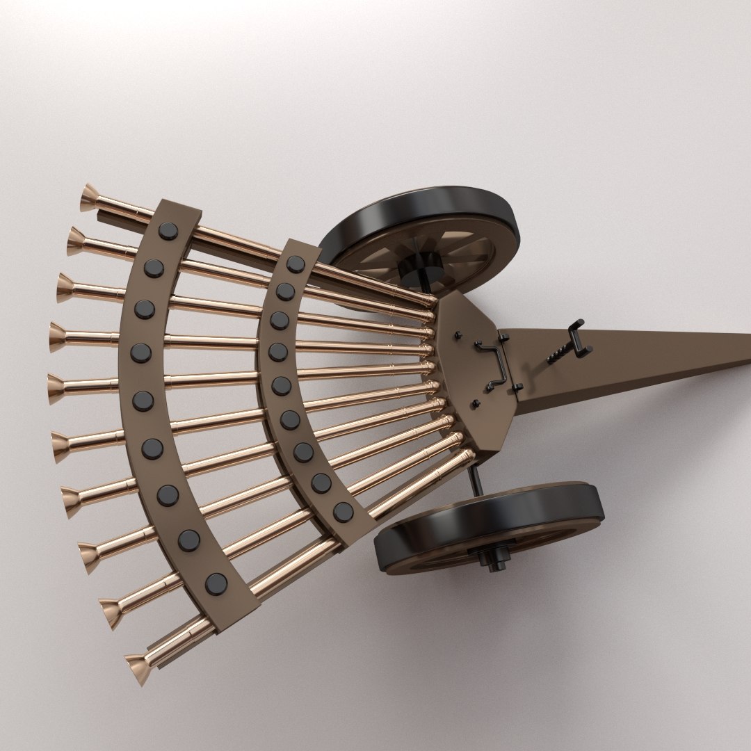 3d Da Vinci Machine Gun