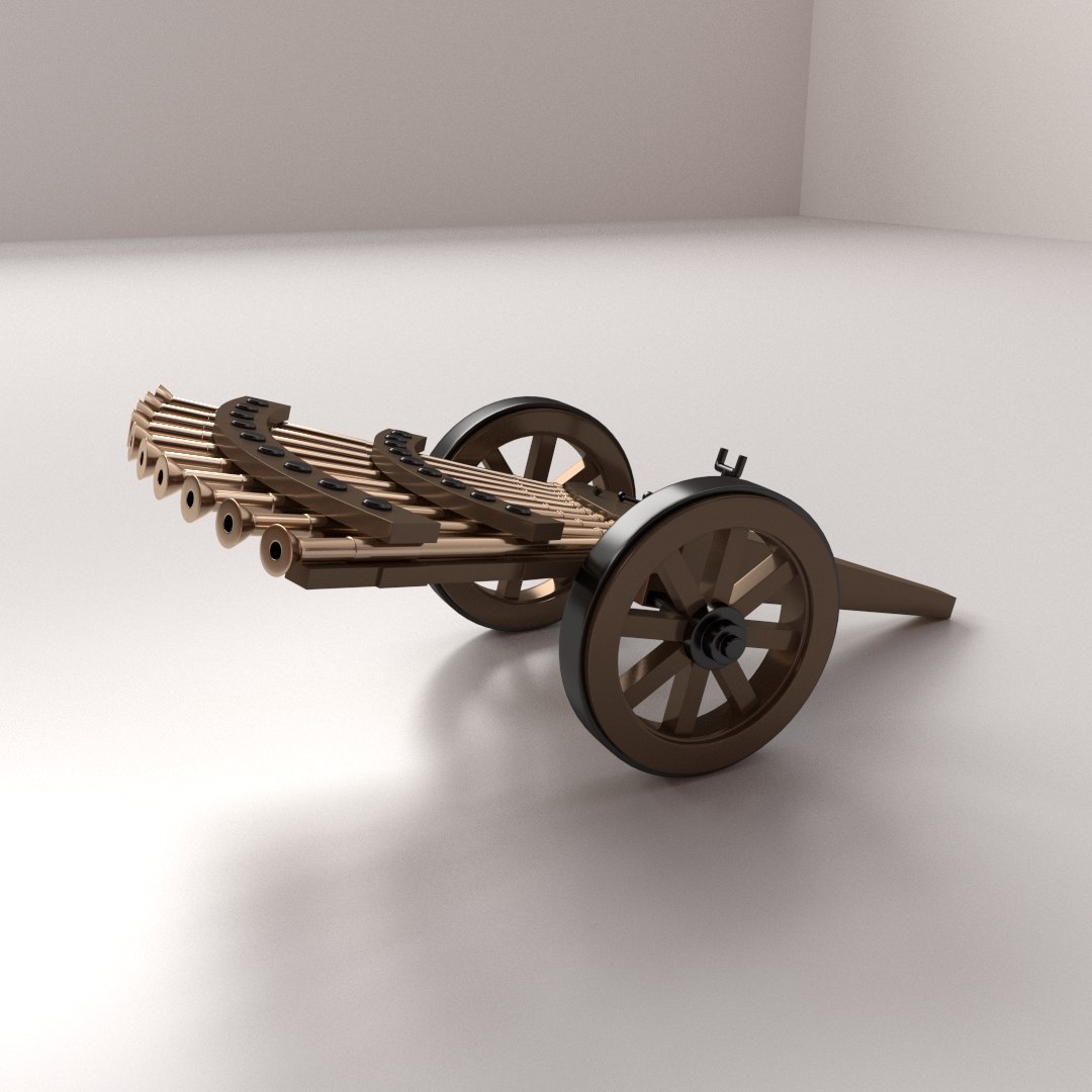 3d Da Vinci Machine Gun