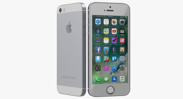 3D iphone se gray - TurboSquid 1201831