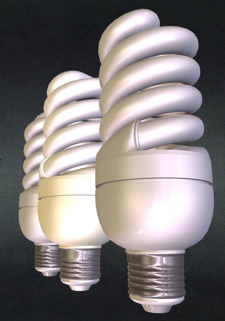 3d Obj Energy Saving Lamp