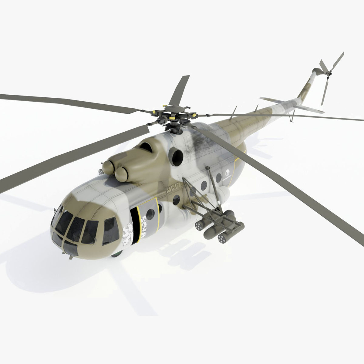 mi-17 helicopter 3d 3ds